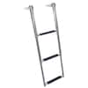 Windline Over Platform Telescoping 3-Step Ladder - Stainless Steel ...