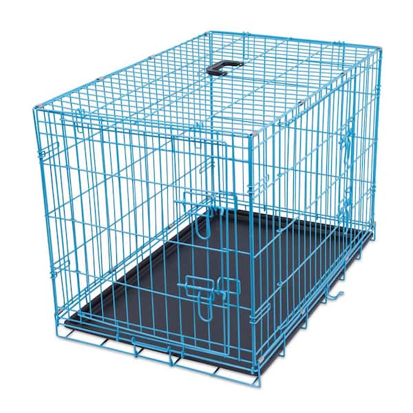 BirdRock Home 36 in. Blue Cage Plus Black Tray 10215 - The Home Depot