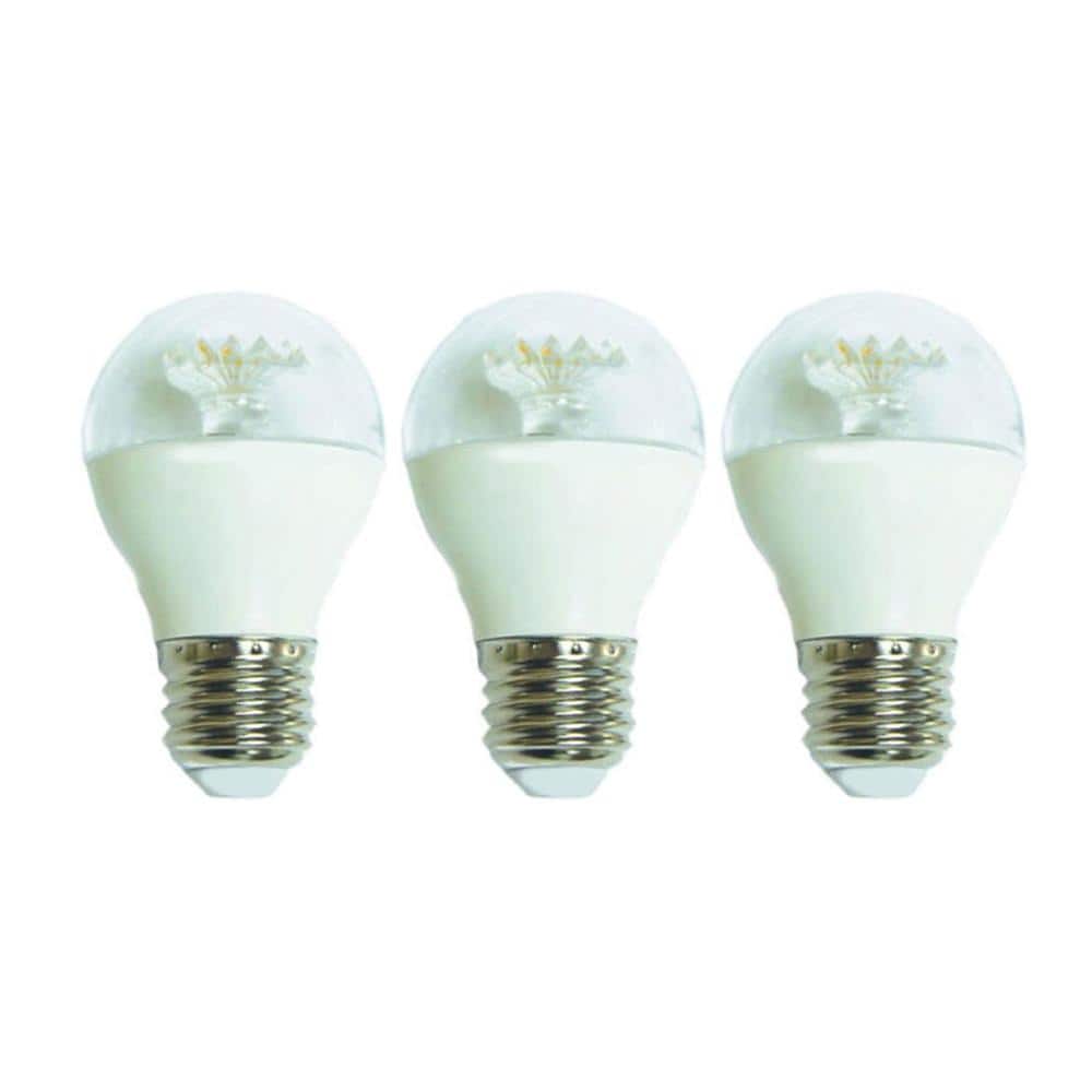 EcoSmart 60-Watt Equivalent G16.5 Dimmable Clear LED Light Bulb ...