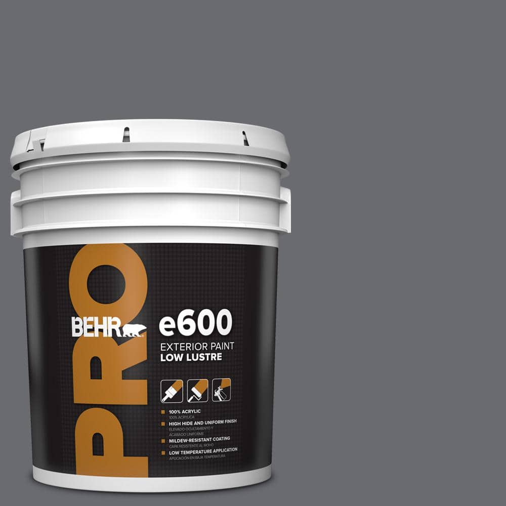BEHR PRO 5 gal. #HDC-CL-04G Liberty Bell Gray Low Luster Exterior Paint ...