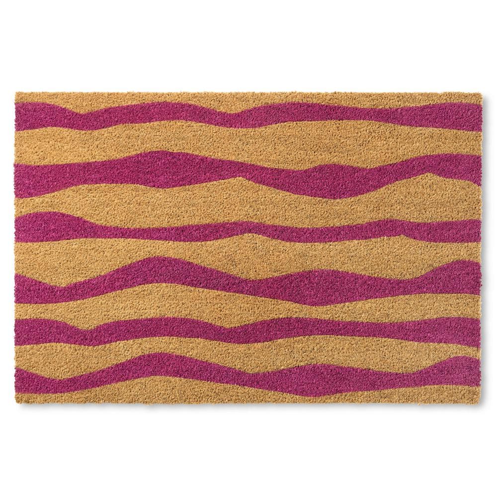 TOWN & COUNTRY LIVING Ravine Abstract Purple 18 in. x 30 in. Mountain ...