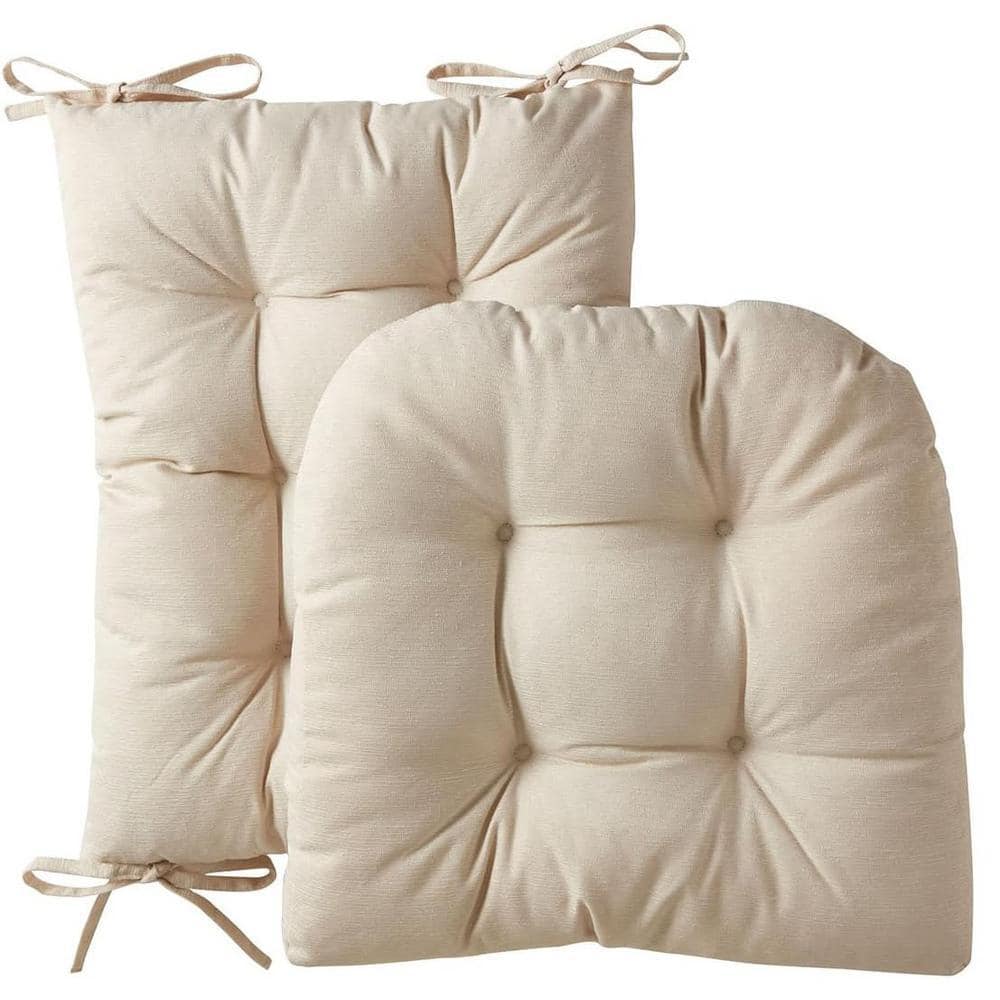 Tufted Pads Linen Rocking Chair Cushion Chair Pad (Set of 2) DEKD1E ...