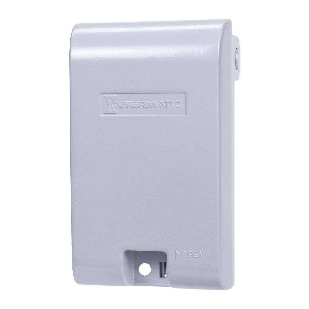 Intermatic 1-Gang Metal Extra-Duty In-Use Electrical Outlet Cover ...