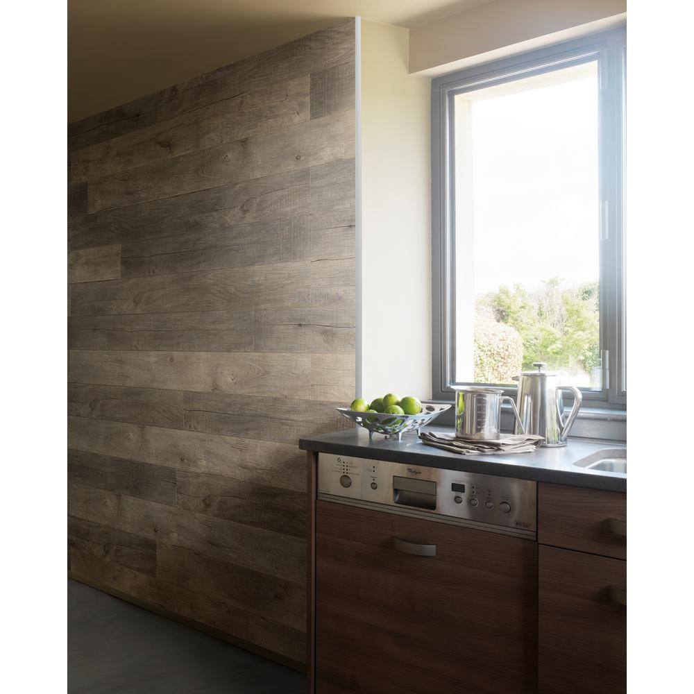 Buy Element Wood 1/4 in. x 6 in. x 48 in. Grey Resin Decorative Wall ...