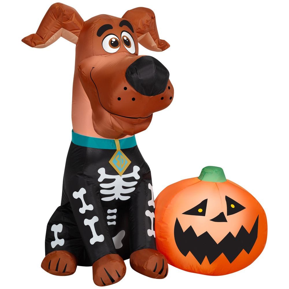 4 ft Airblown-SCOOB with Pumpkin Halloween Inflatable G-225074 - The ...