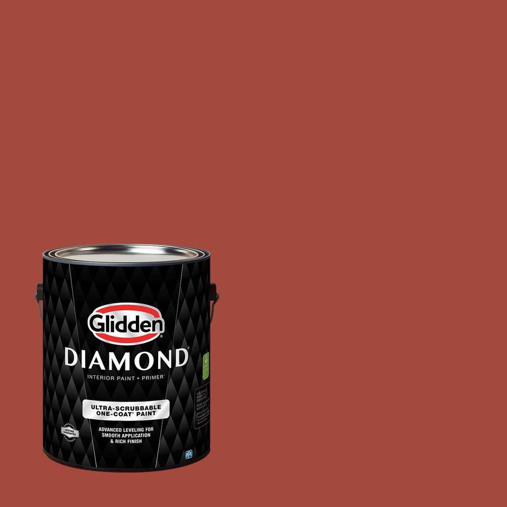 Glidden Diamond 1 gal. PPG1064-7 Rum Raisin Ultra-Flat Interior Paint ...