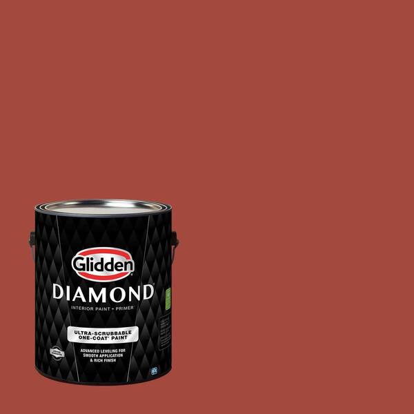 Glidden Diamond 1 gal. PPG1064-7 Rum Raisin Ultra-Flat Interior Paint ...