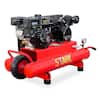 Stark 10 Gal. 6.5 HP Portable Gas-Powered Twin Stack Air Compressor ...