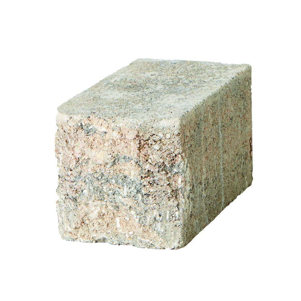 Pavestone SplitRock Small 3.5 in. x 3.5 in. x 7 in. Charcoal/Tan ...