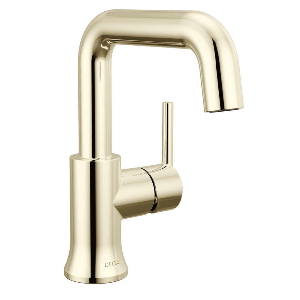 Delta Trinsic Single Handle Single Hole Bathroom Faucet with Drain Kit ...