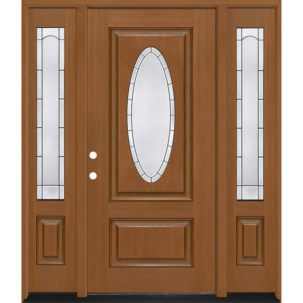 Steves & Sons Regency 68 in. x 80 in. 3/4L Oval Alamo Glass LHIS AutmWh ...