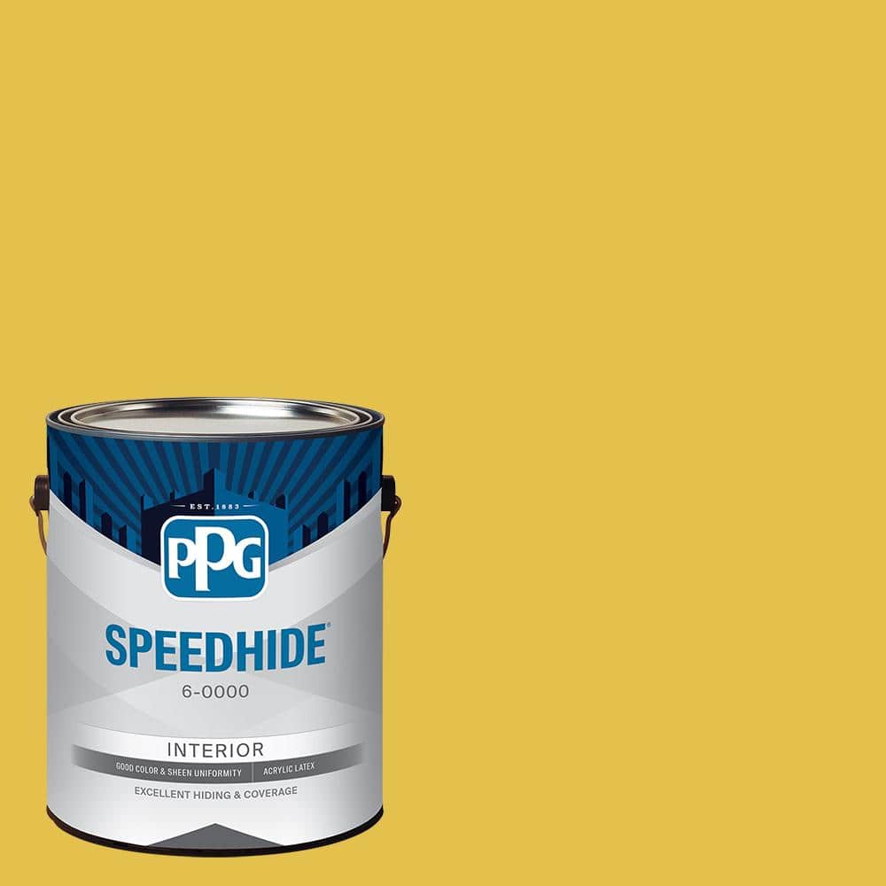 SPEEDHIDE 1 gal. PPG1214-6 Golden Hour Ultra Flat Interior Paint ...