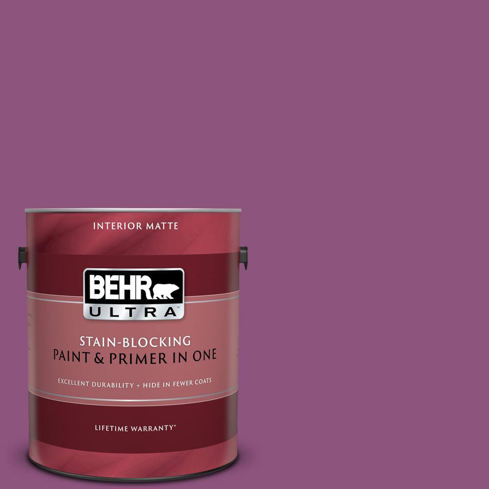 BEHR ULTRA 1 gal. #PPU1-18 Peru Matte Interior Paint and Primer in One ...