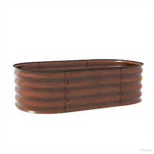 TARTER 2 ft. x 1 ft. x 4 ft. Copper Vein Steel Raised Garden Bed ...