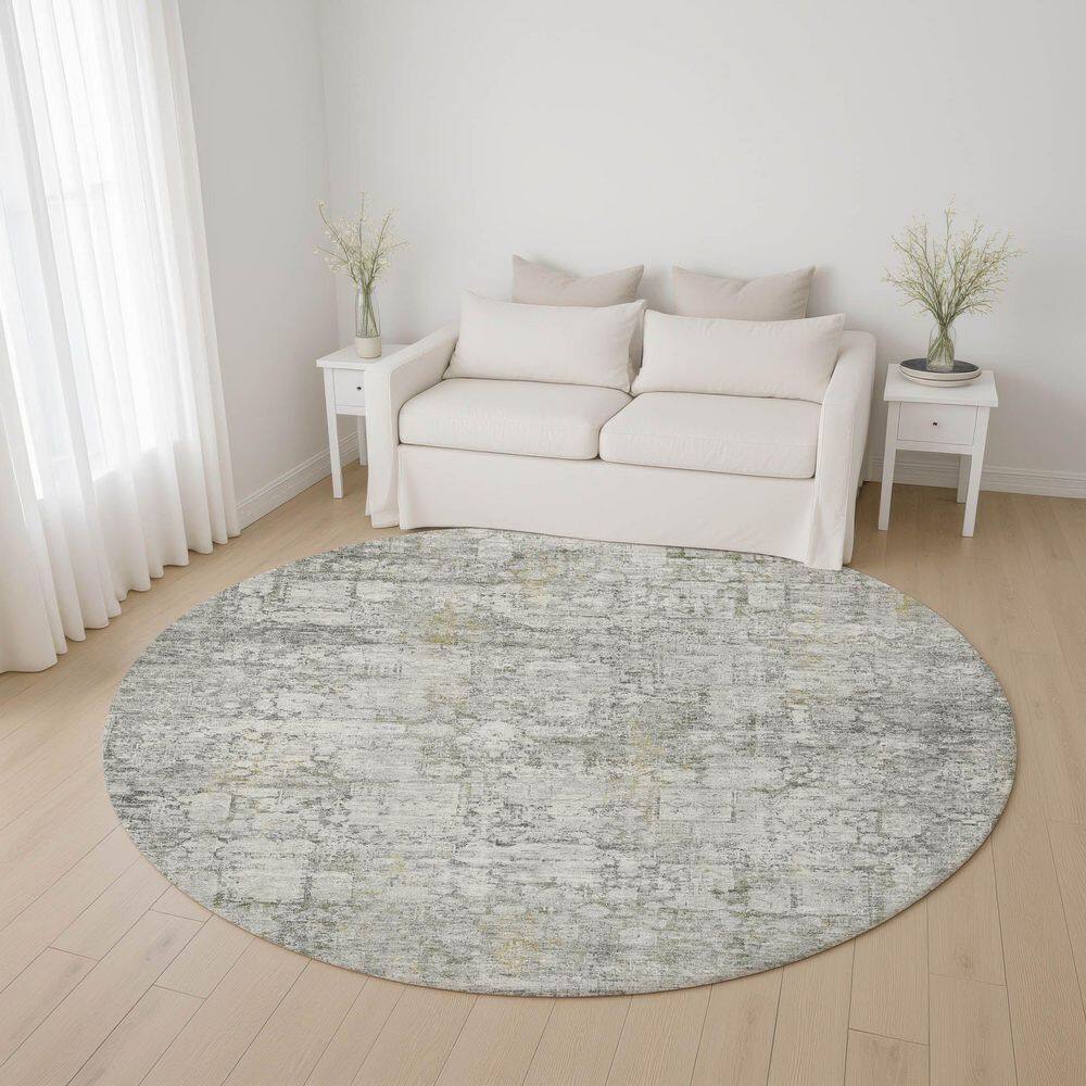Addison Rugs Mayfield Premium Machine Washable Abstract AMF1764 Gray 8 ...
