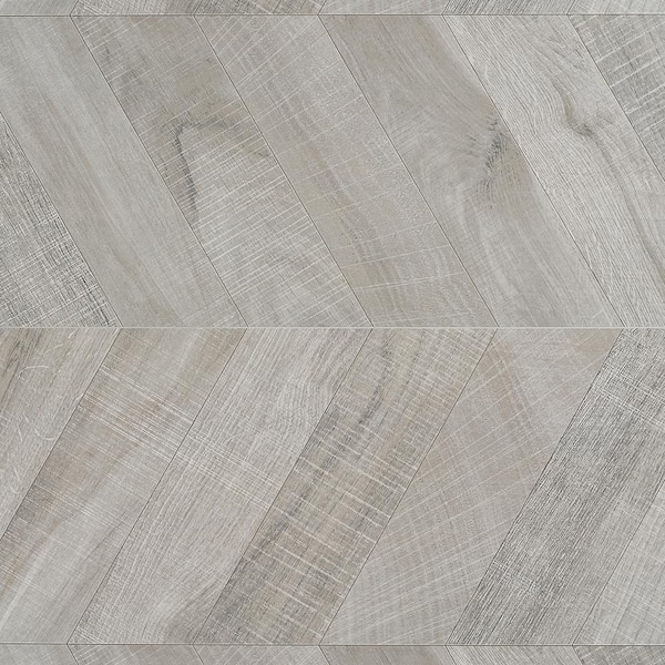 Light Grey Chevron Flooring