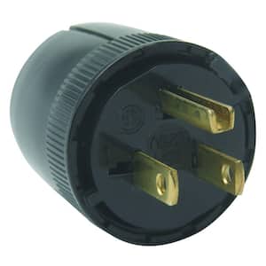 AC WORKS 15 Amp 125-Volt NEMA 5-15P 3-Prong All Angles Elbow Household Male Plug ASE515P - The ...