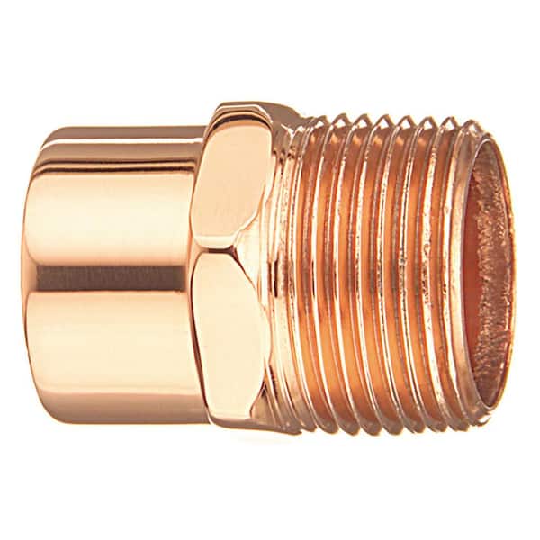 Everbilt 1/2 in. Copper Male Adapter (25-Pack) 10680207 - The Home Depot