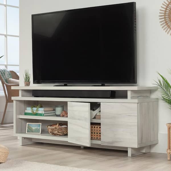 SAUDER Porto Palma Haze Acacia Entertainment Center Fits TV's up to 65 ...