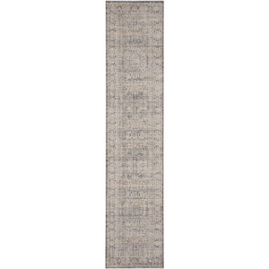 Nourison Lynx Ivory Slate 12 ft. x 16 ft. All-over design Transitional ...