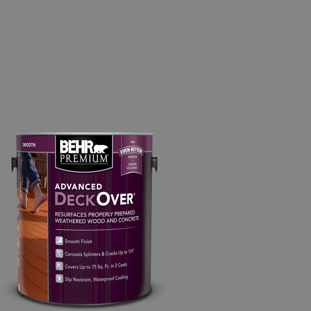 BEHR Premium Advanced DeckOver 1 gal. #PFC-63 Slate Gray Smooth Solid ...