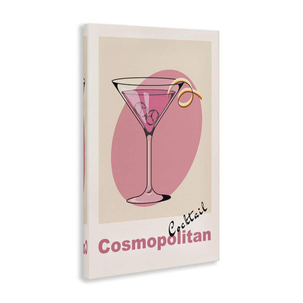 Stupell Industries Vintage Cosmo Cocktail by LSR Design Studio Unframed ...