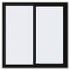 JELD-WEN 48 in. x 48 in. V-4500 Series Black Exterior/White Interior ...