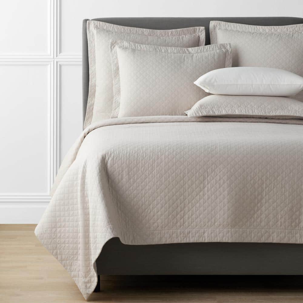 The Company Store Legends Hotel Norfolk Taupe Queen Egyptian Cotton ...