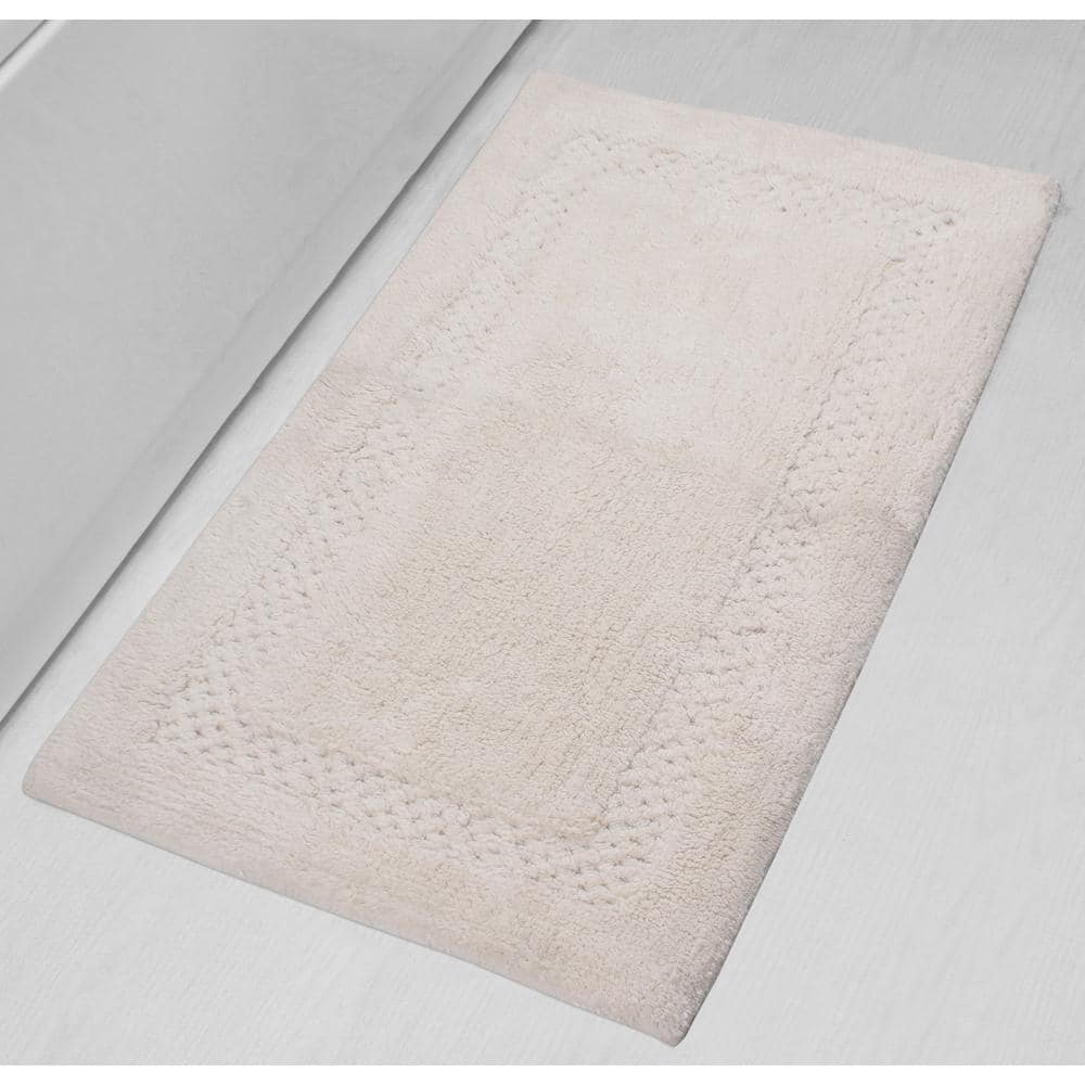HOME WEAVERS INC Classy 100% Cotton Bath Rugs Set, 24 in. x40 in ...