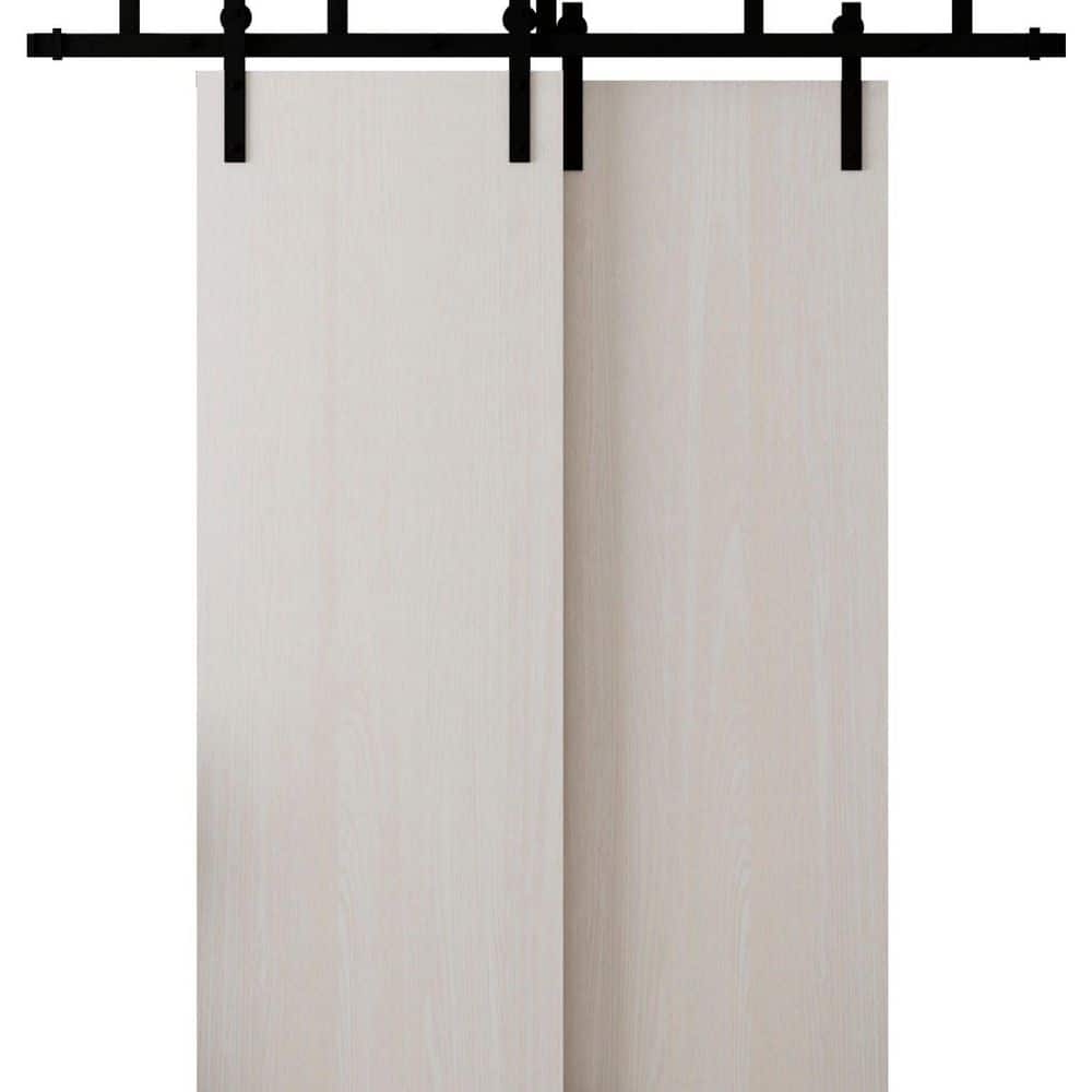 Sartodoors 3011 36 in. x 84 in. Sold Core Ash Franko Color Wood Sliding ...