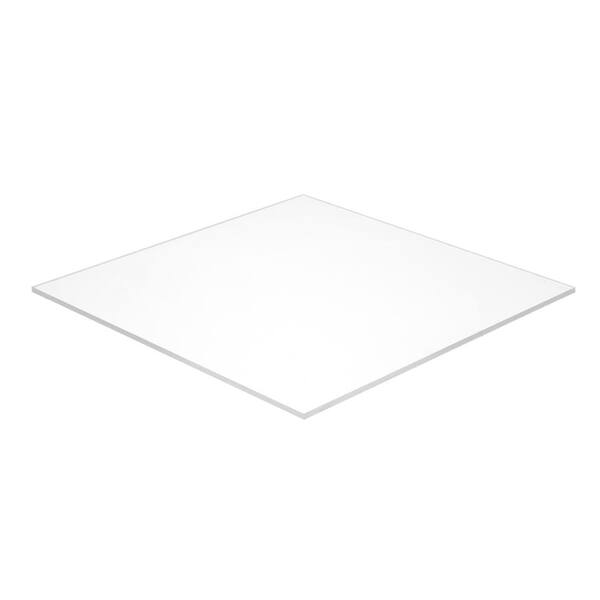 Falken Design 24 in. x 36 in. x 1/8 in. Thick Acrylic White Opaque 7508 ...