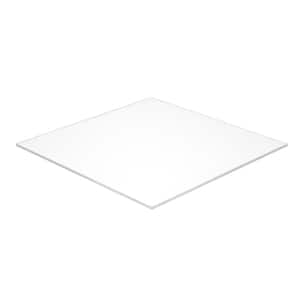 Falken Design 24 in. x 24 in. x 1/8 in. Thick Acrylic White Translucent ...