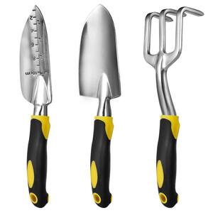 Dyiom 3-Piece Heavy-Duty Green Aluminum Garden Tool Set Including Hand ...