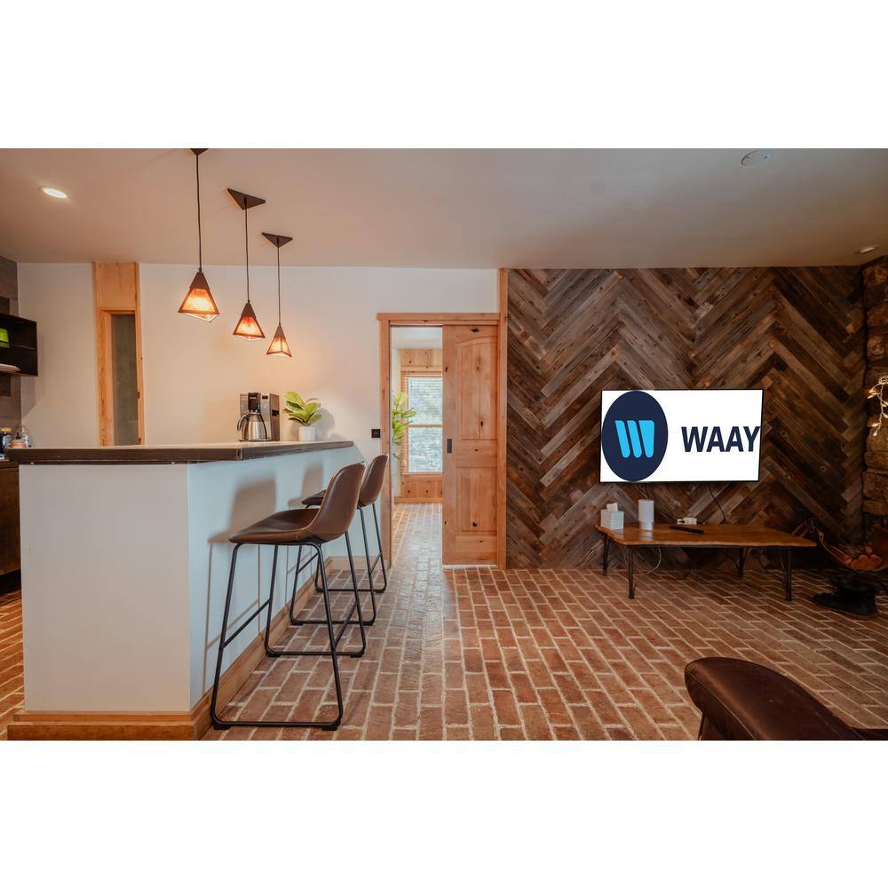 WAAY HOME 1-3/8 in. x 80 in. x 36 in. Primed MDF Automatic Pocket Door ...