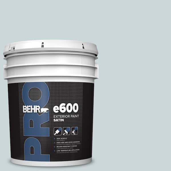 BEHR PRO 5 gal. #740E-2 Misty Surf Satin Exterior Paint PR64005 - The ...
