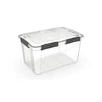 Ezy Storage 50L/52.8Qt Weatherproof Tote Clear FBA33608