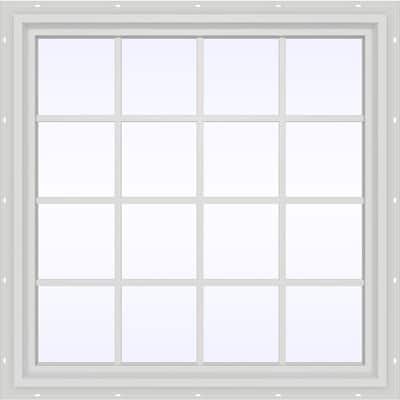 JELD-WEN 47.5 in. x 47.5 in. V-4500 Series White Vinyl Picture Window w ...