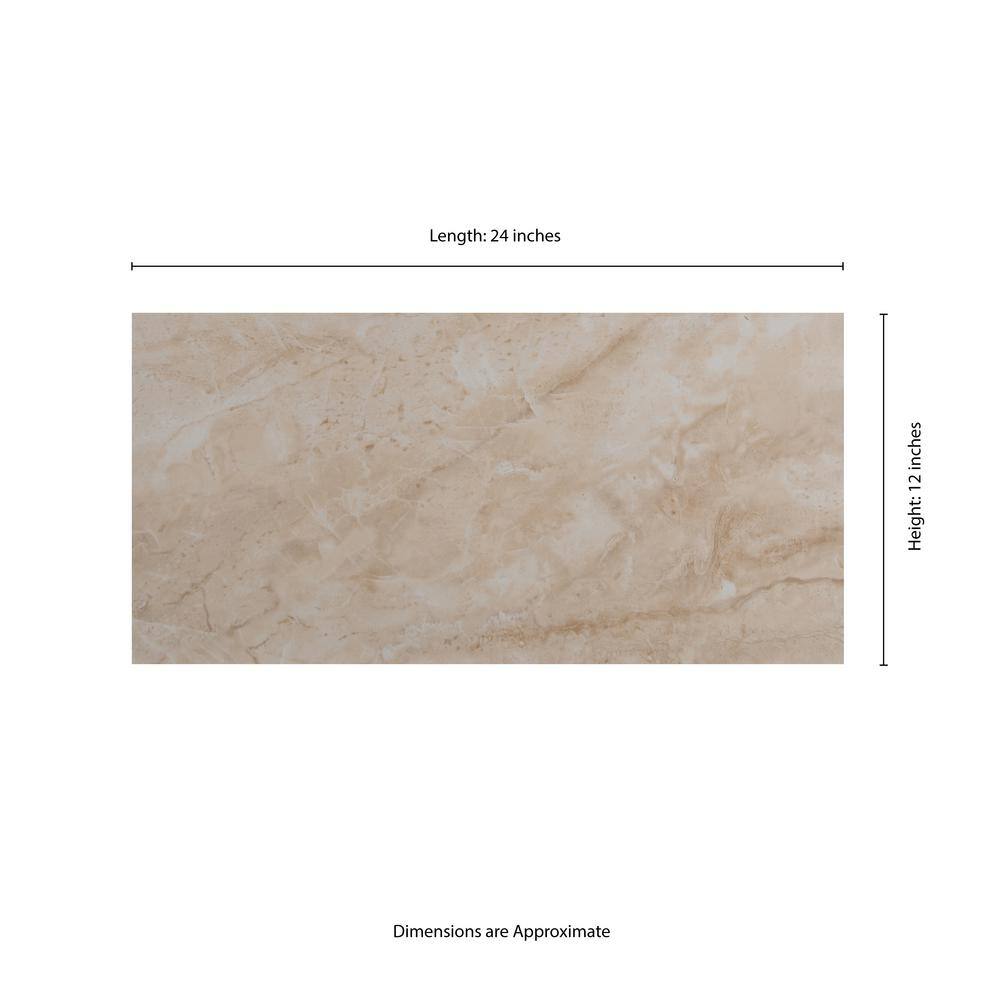 Buy Cancun Beige 12 in. x 24 in. Matte Ceramic Floor and Wall Tile (16 ...