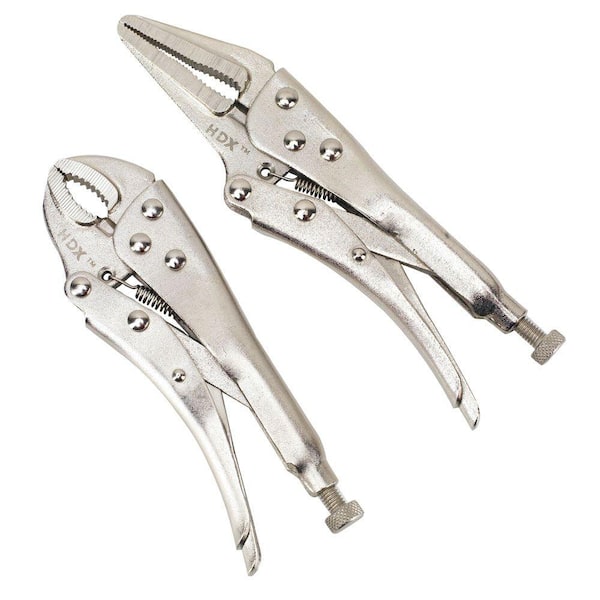 HDX Locking Plier Set (2-Piece) 12127 - The Home Depot