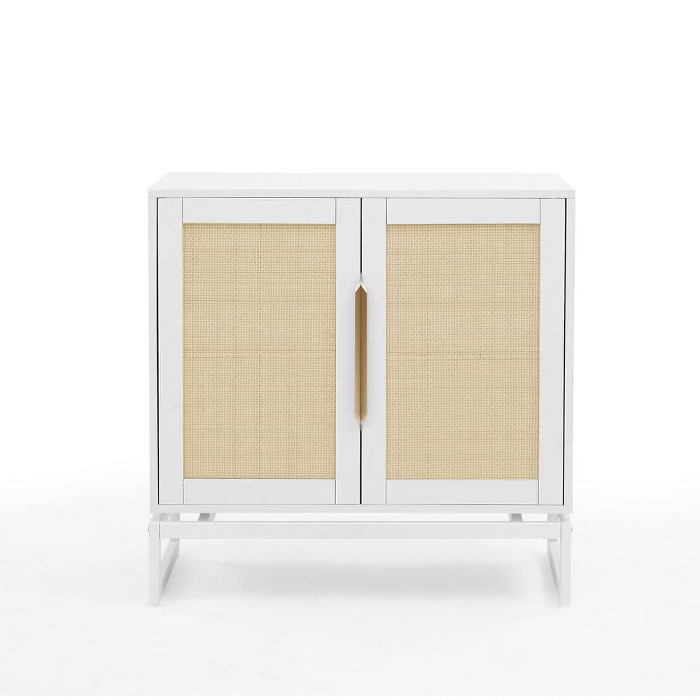 TCYO 32 in. W x 16 in. D x 32 in. H White Linen Cabinet with Adjustable ...