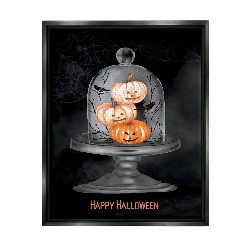 Stupell Industries Halloween Pumpkins and Crows by Amy Hall 1-Piece ...