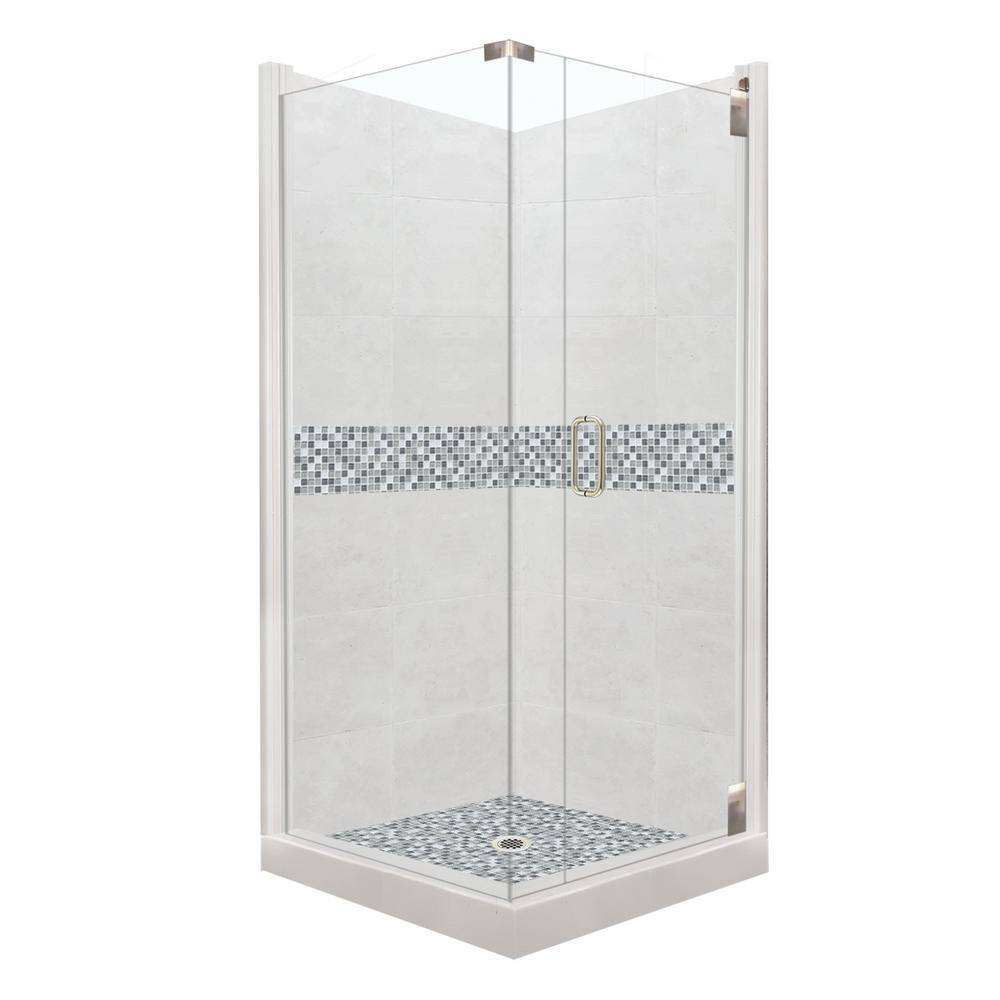 American Bath Factory Del Mar Grand Hinged 38 in. x 38 in. x 80 in ...