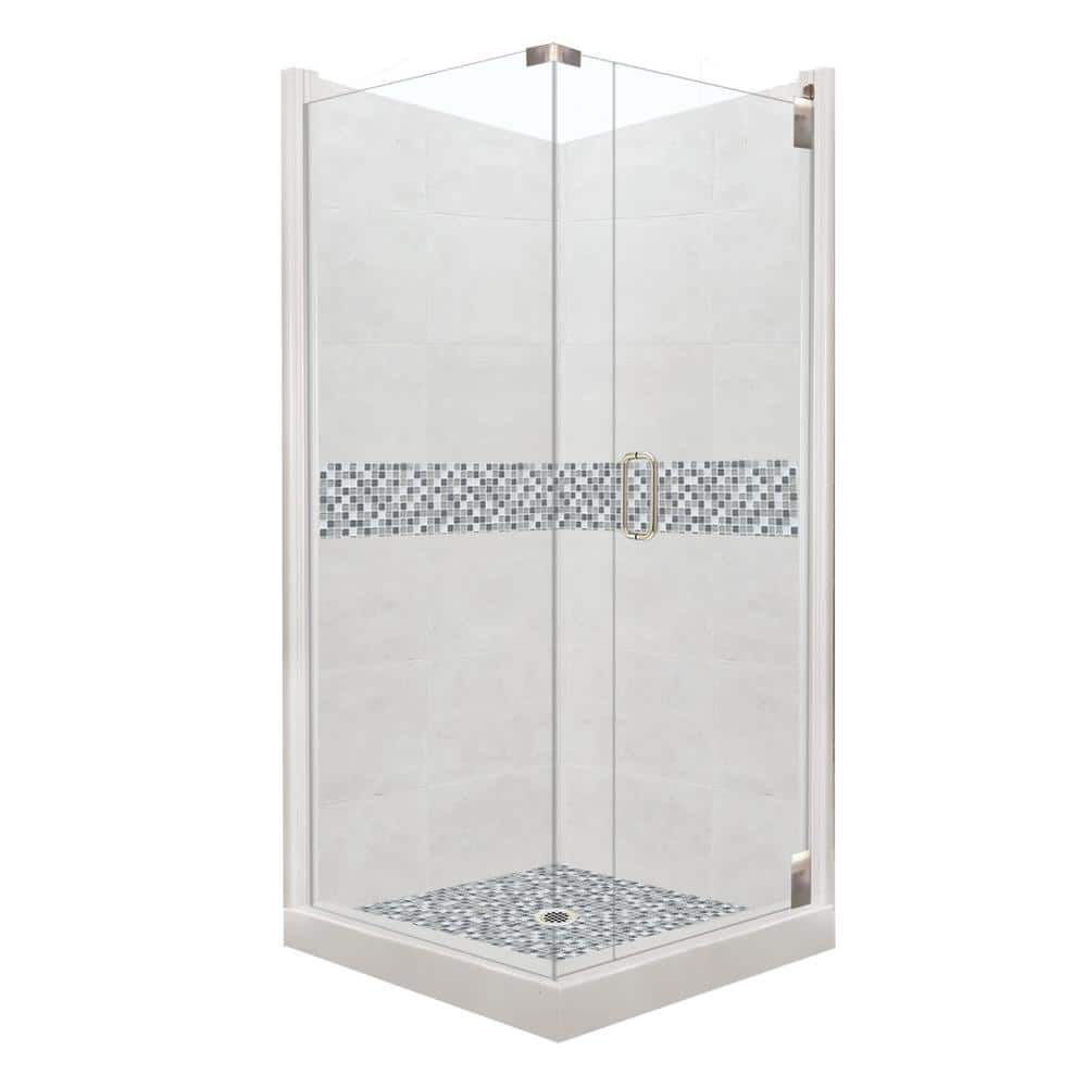 American Bath Factory Del Mar Grand Hinged 42 in. x 42 in. x 80 in ...
