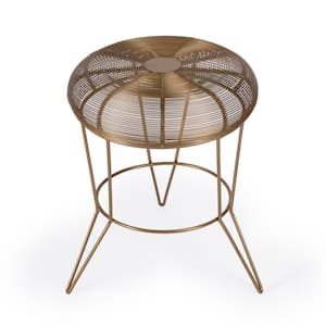 Butler Specialty Company Nicholas 14 in. Polished Gold Round Metal ...