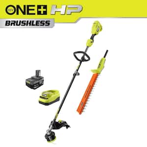 RYOBI ONE+ HP 18V Brushless 15 in. Attachment Capable String Trimmer ...