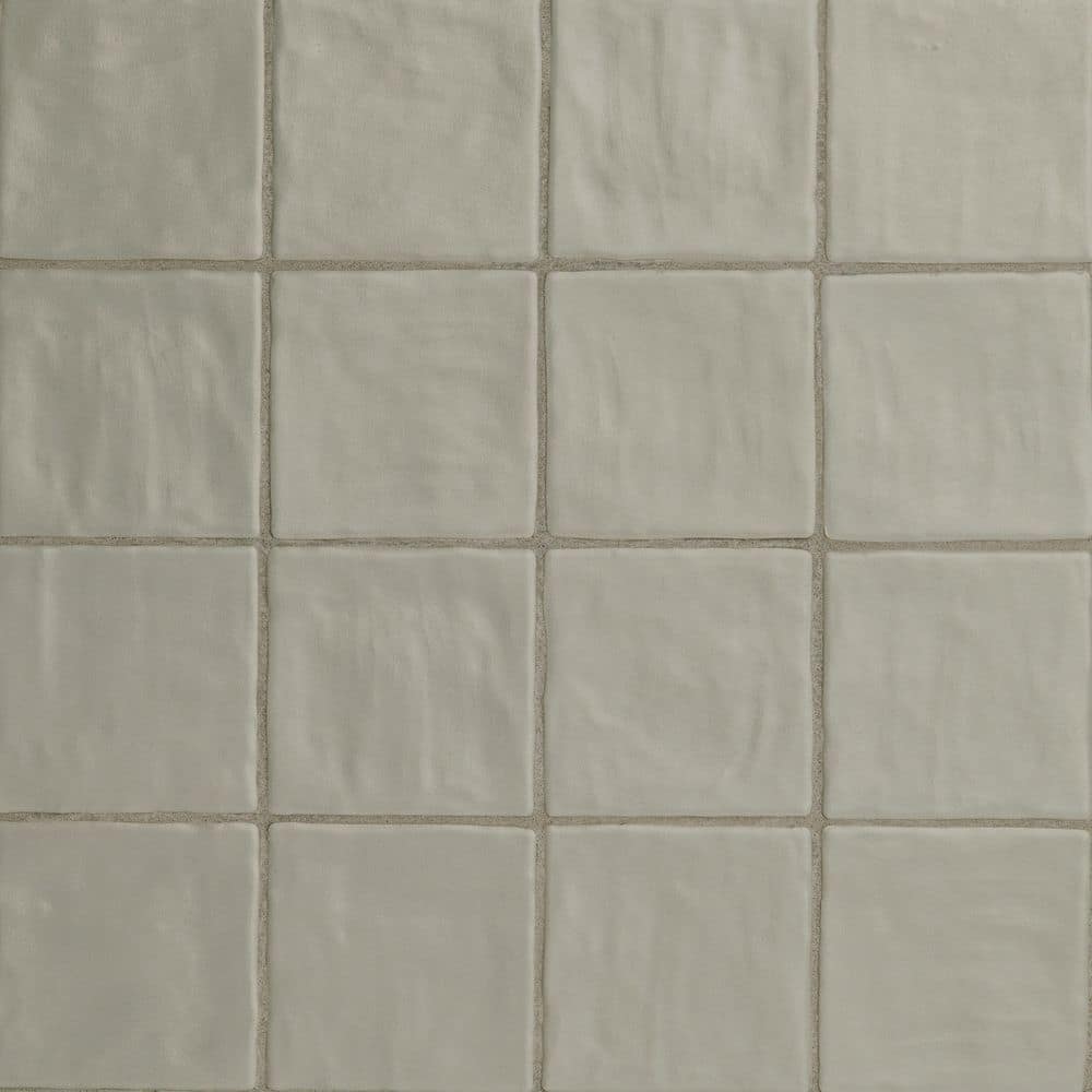 A&A Surfaces Take Home Tile Sample-Zelyge Aloe 4 in. x 4 in. Satin ...