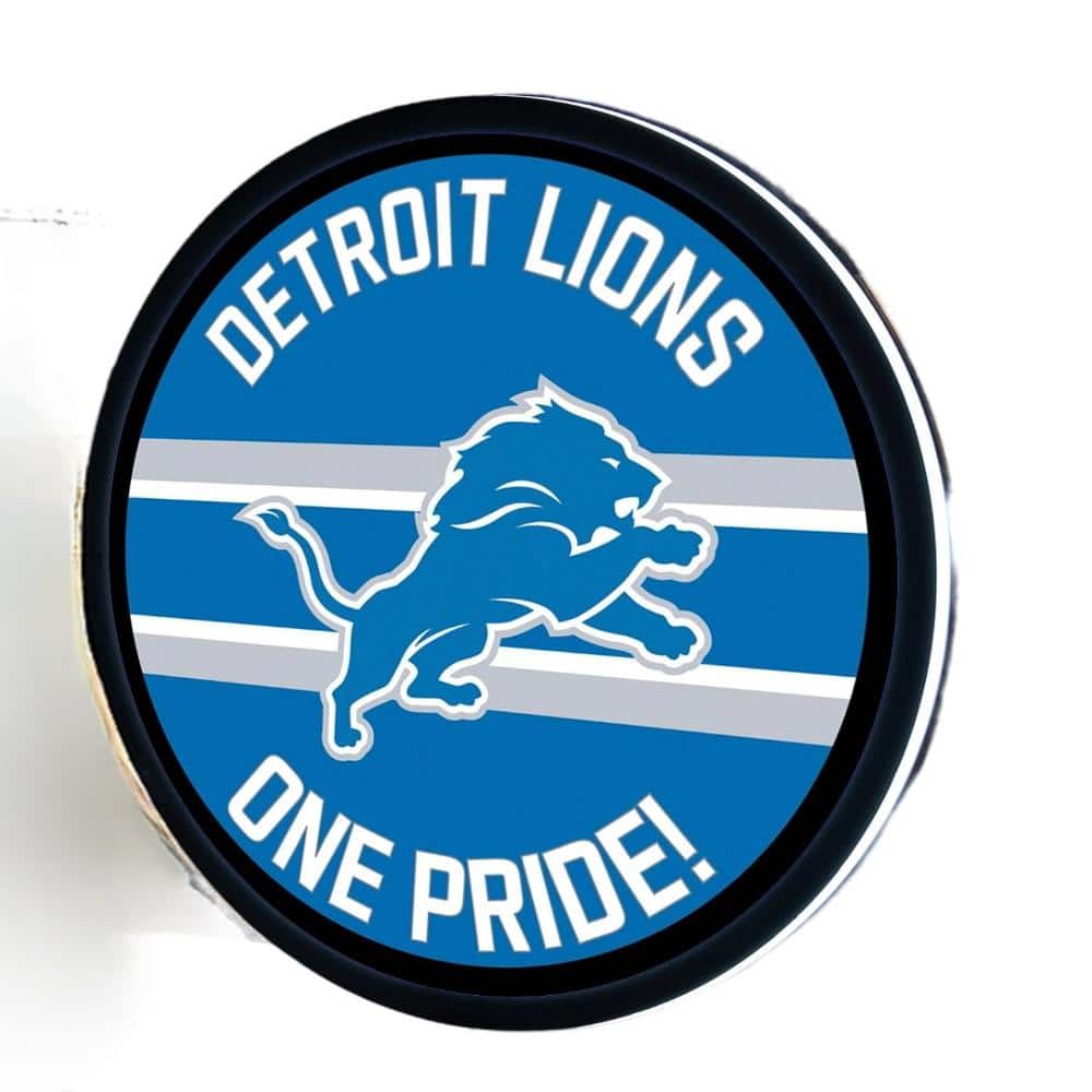 Evergreen Detroit Lions 15 in. Round Plug-in LED Lighted Sign ...