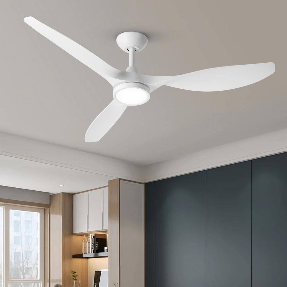 QRMOK R3 52 in. Indoor Ceiling Fan with Light and Remote,Quiet ...