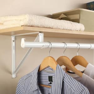 White - Closet Rods - Closet Accessories - The Home Depot