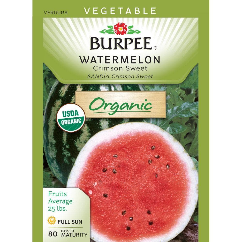 Burpee Watermelon Organic Crimson Sweet Seed 60950 - The Home Depot